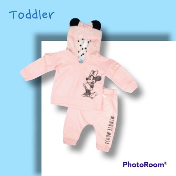 Disney | Matching Sets | Disney Minnie Mouse Jogger Outfit Size 2t ...